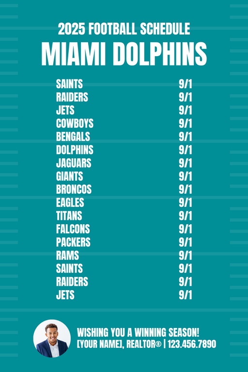 NFL Football Schedule Magnet | Coffee & Contracts