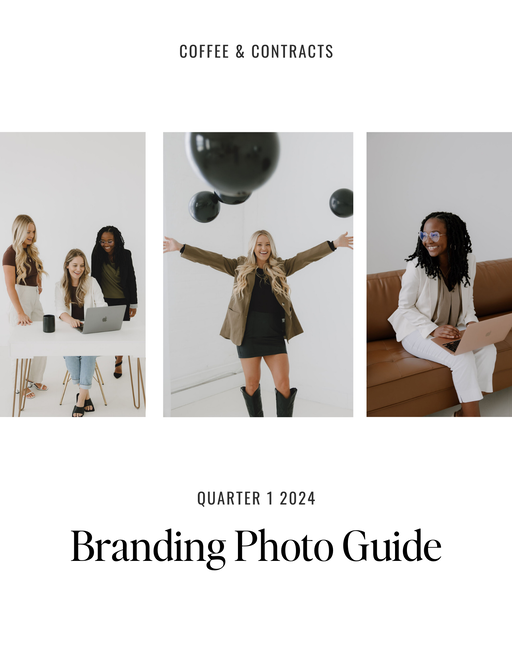 Quarter 1 2024 Branding Photo Guide | Coffee & Contracts