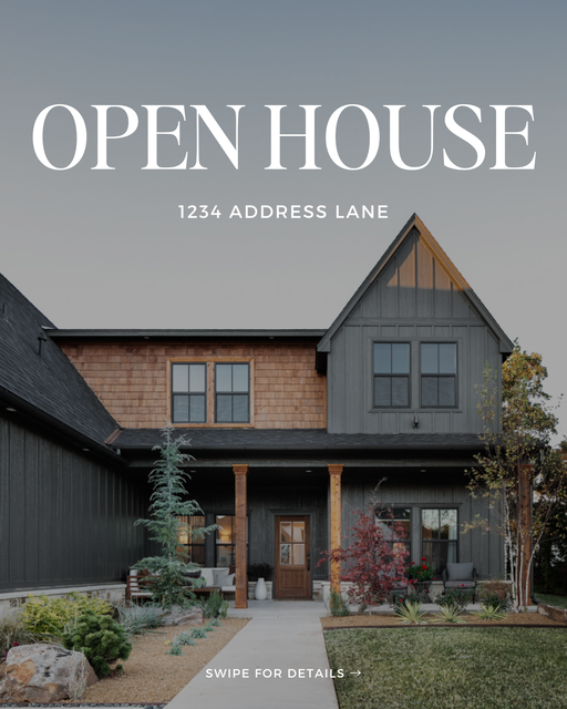 Open House Feed Templates | The Danielle | Coffee & Contracts