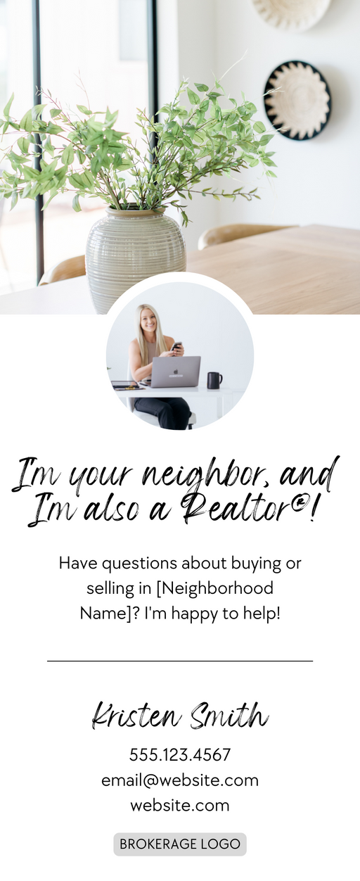 Hey Neighbor! Door Hangers | Coffee & Contracts