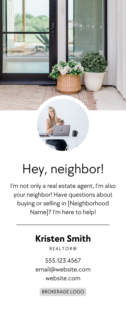 Hey Neighbor! Door Hangers | Coffee & Contracts