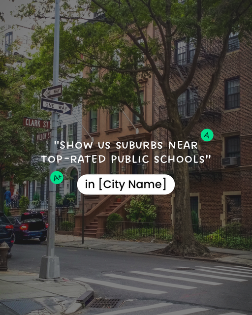 "Show us [City Name] suburbs near top-rated public schools" | Coffee ...